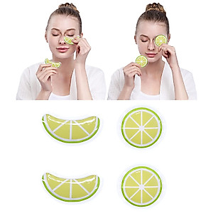 Gel Ice Pack Reusable Cooling Eye Pads and Under Patches,Eye Hot Cold Treatment for Redness,Pain Relief Relax