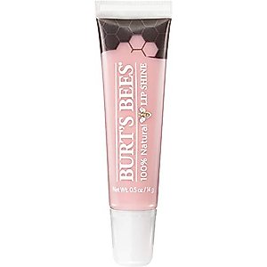 Burt's Bees Lip Balm Easter Basket Stuffers, Moisturizing Lip Shine Spring Gift for Women, for Dry Lips, 100% Natural Makeup, Whisper