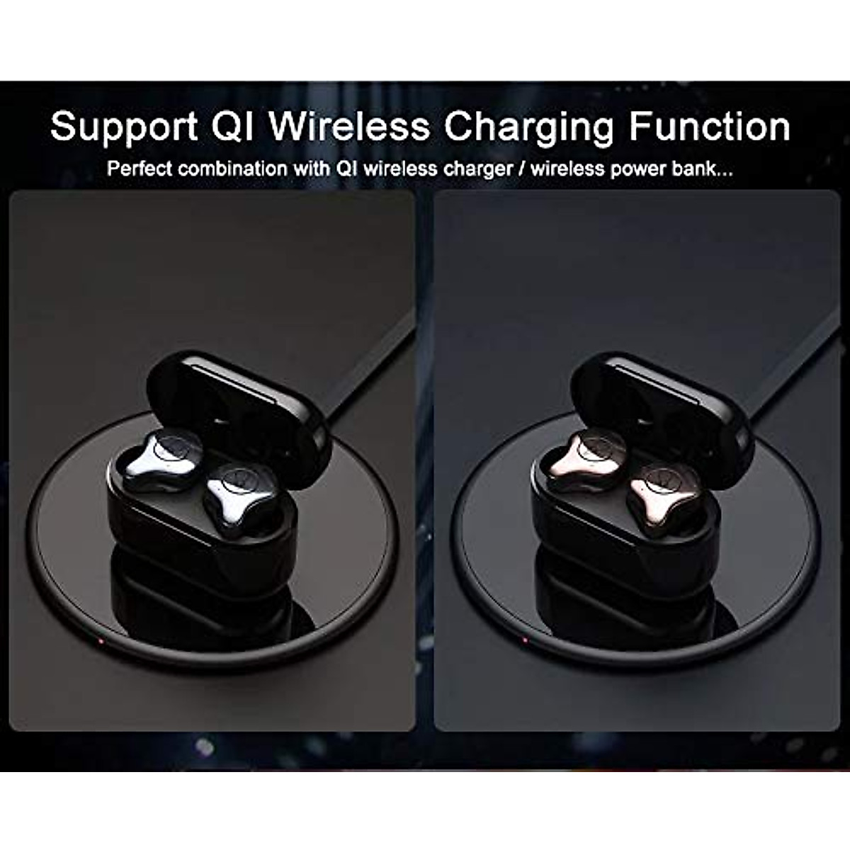 Sabbat E12 3D Clear Sound True Wireless Earbuds Blutooth 5.2 TWS Stereo Earphones A week's Endurance with Built-in Mic and Charging Case for iPhone, Samsung, iPad, Android(Gunmetal)