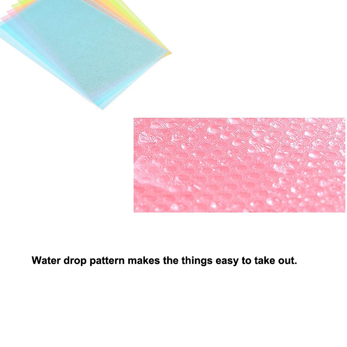 PaWuKi Refrigerator Mats, Washable Waterproof Drawer Table Mats Refrigerator Liners for Cabinets Storage Kitchen and Placemats