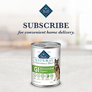 Blue Buffalo Natural Veterinary Diet GI Low Fat Gastrointestinal Support Wet Dog Food, Veterinarian's Prescription Required, Whitefish, 12.5-oz Can (Pack of 12)