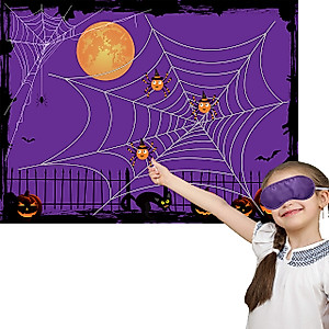 Halloween Pin The Spider on The Web Game for Kids Halloween Party Favors and Games Halloween Party Games Activities