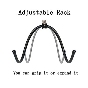 YYST Football Wall Mount Football Wall Rack Holder Display Storage Rack Black-No Ball Included