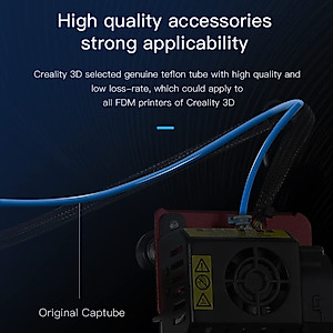 Creality Official 2 Meter Capricorn Teflon Tube PTFE Bowden Tubing 1.75mm Filament, Low Friction for Ender 3 Ender 3 Pro Ender 3 V2, Ender 5 Ender 5 Pro, CR-10, CR-6 SE All FDM 3D Printer of Creality