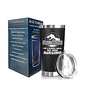 NewEleven Fathers Day Gift For Uncle From Niece, Nephew - Funny Uncle Gifts, Uncle Birthday Gifts - Best Uncle Ever Present For Uncle, New Uncle, Funcle, Uncle Announcement - 20 Oz Tumbler