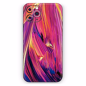 Design Skinz Liquid Abstract Paint Remix V40 - DesignSkinz Protective Vinyl Decal Wrap Skin Cover Compatible with The Apple iPhone Xs (Full-Body, Screen Trim & Back Glass Skin)