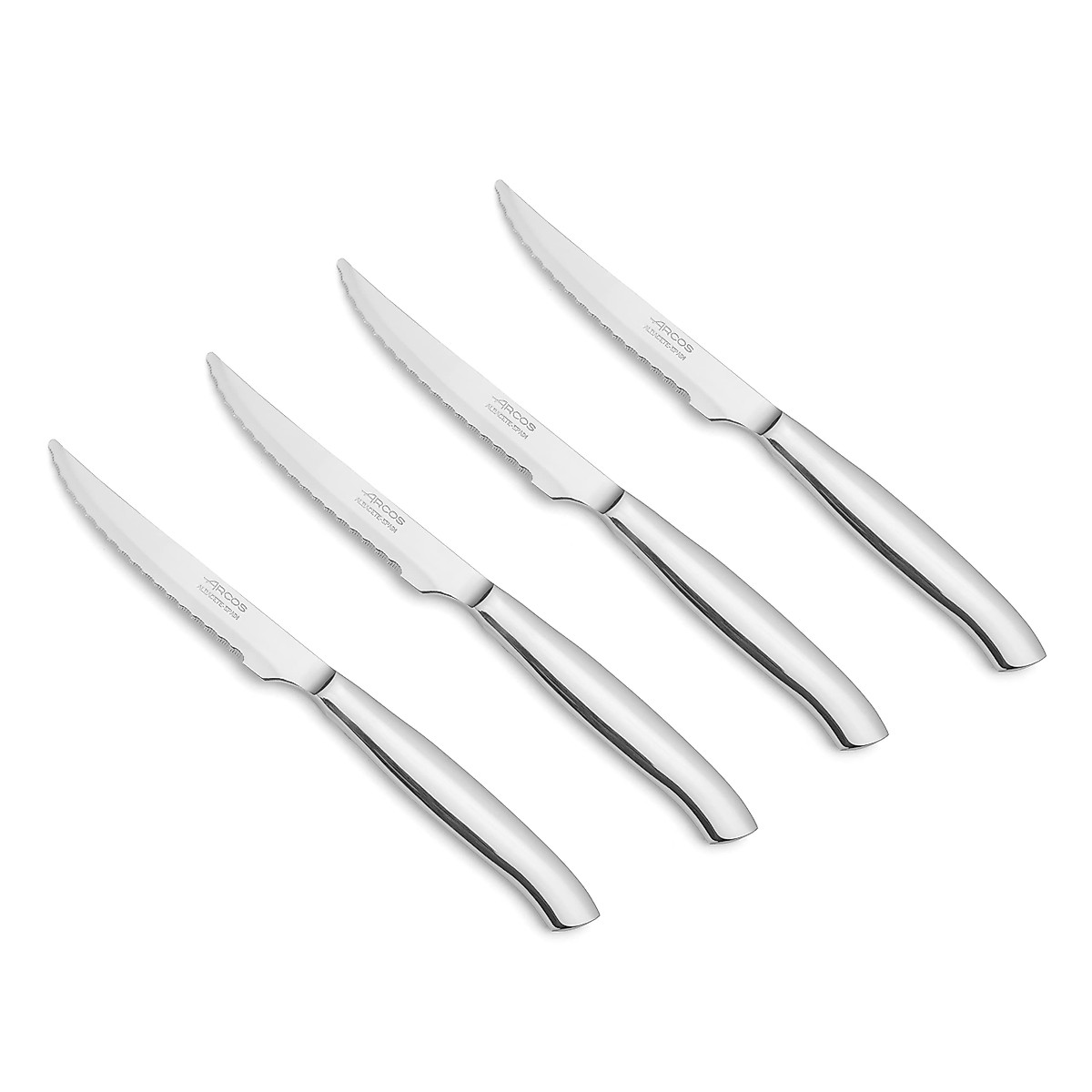 ARCOS Mesa Steak Set, 4 inches, Silver