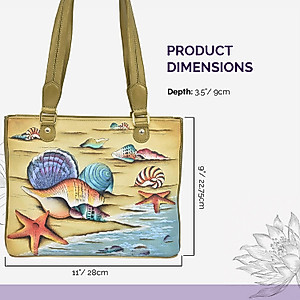 Anuschka Women’s Hand Painted Genuine Leather Medium Shopper - Gift of the Sea