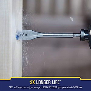 IRWIN SPEEDBOR Spade Wood Drill Bit 9/16" X 6" (88809)