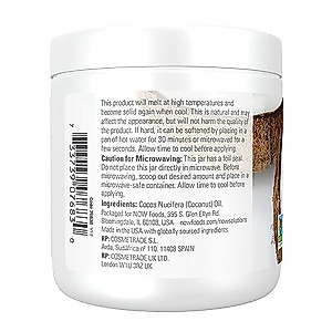 NOW Foods Solutions, Coconut Oil, Naturally Revitalizing for Skin and Hair, Conditioning Moisturizer, 7-Ounce