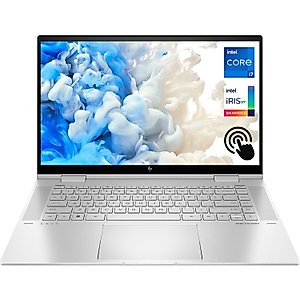 HP 2023 Newest Envy X360 15.6" Touchscreen Business Laptop, Intel i7-1355U 10-core Processor, Intel Iris Xe Graphics, Backlit Keyboard, Thunderbolt 4, Stylus Pen, Windows 11 Home (32GB RAM | 1TB SSD)