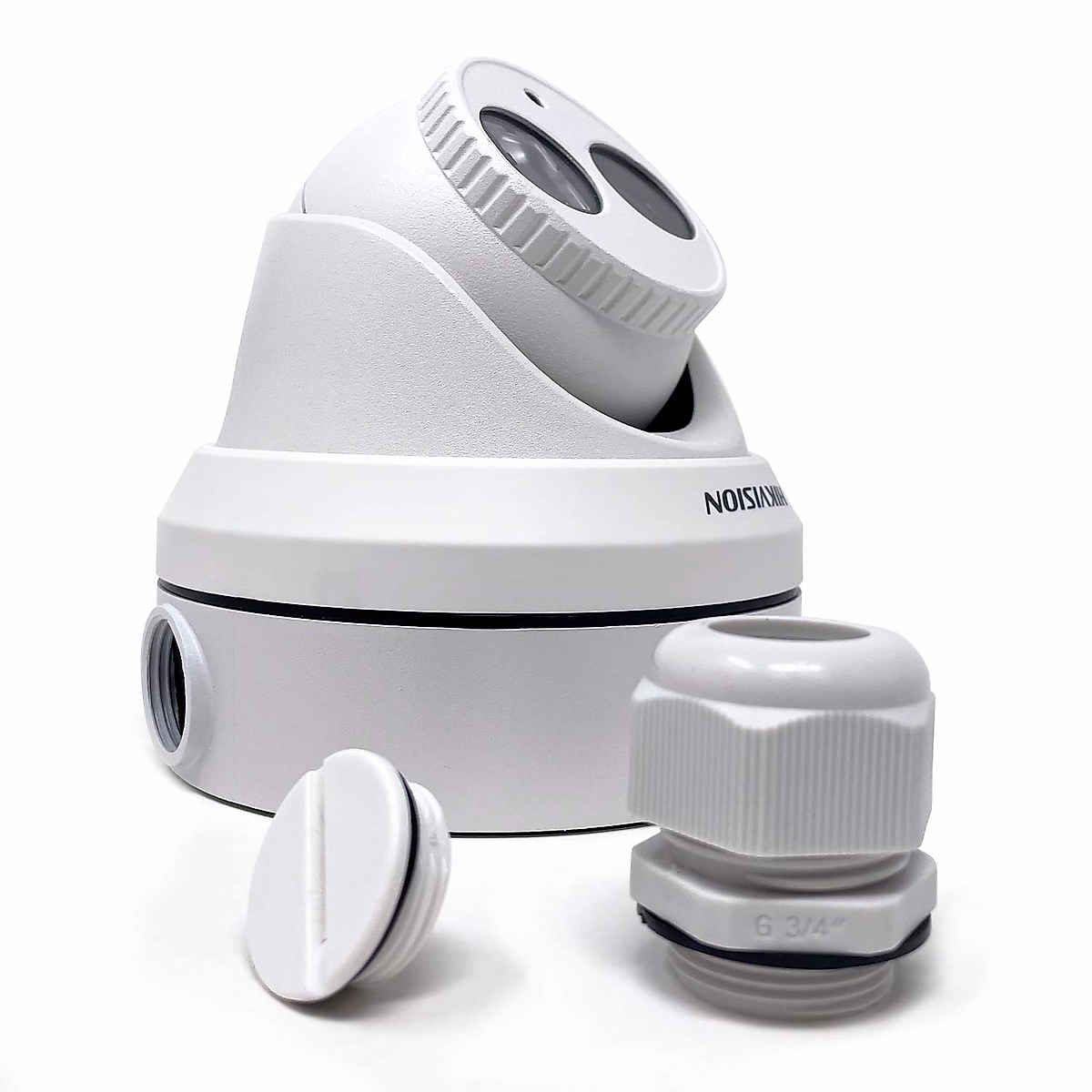 White Junction Box/Mounting Base for Hikvision Turret Camera DS-2CD23x2 CB130T DS-1280ZJ-DM8 (6 Pack)