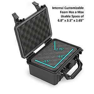 CASEMATIX Carry Case Compatible with Orba 2 Artiphon Handheld Multi-instrument in Customizable Foam - Includes Waterproof Carrying Case Only