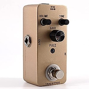 FUZZ Pedal Guitar Effect Fazy Creamy True Bypass Vintage Fuzz Guitar Effect Pedal Zinc Alloy Shell True Bypass with 1 Year Warranty