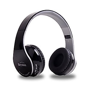 Beyution V4.1 Bluetooth Headphones Wireless Foldable Hi-fi Stereo Headphone for Smart Phones & Tablets - Black