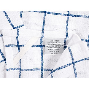 KAF Home Blue Willow Set of 3 Ultra Soft Absorbent Relaxed Casual Slubbed Kitchen Dish Towels, 100-Percent Cotton, 18 x 28-Inch, Pre-Washed, Slubbed Cotton