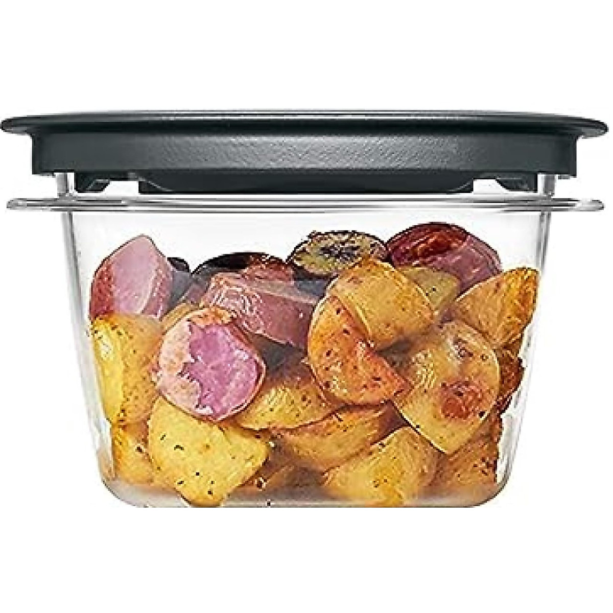 Utensilux Rubbermaid Premier Bundle, 2 Cup Premier Flex & Seal Food Storage Set, 4 Tritan Containers, 4 Grey Flex and Seal Lids, 8 Piece Bundle Set