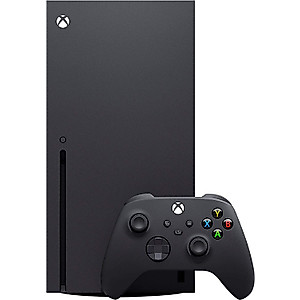 X-Box Series X Gaming Console Bundle - 1TB SSD Black X-Box Console with Two Wireless Controllers -Black and White -and ahaghug Authorized HDMI Cable