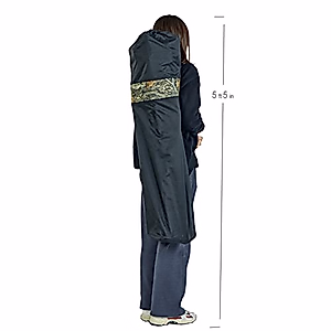 JUNGLELAND High Back Camping Chair for Adults Oversize Hard-Arm Portable Folding Chair with Beverage Holder Support 330lbs,Camouflage Pattern