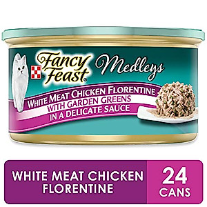 PURINA Fancy Feast Elegant Medley Chicken Case Florentine Cat Food (Case of 24)