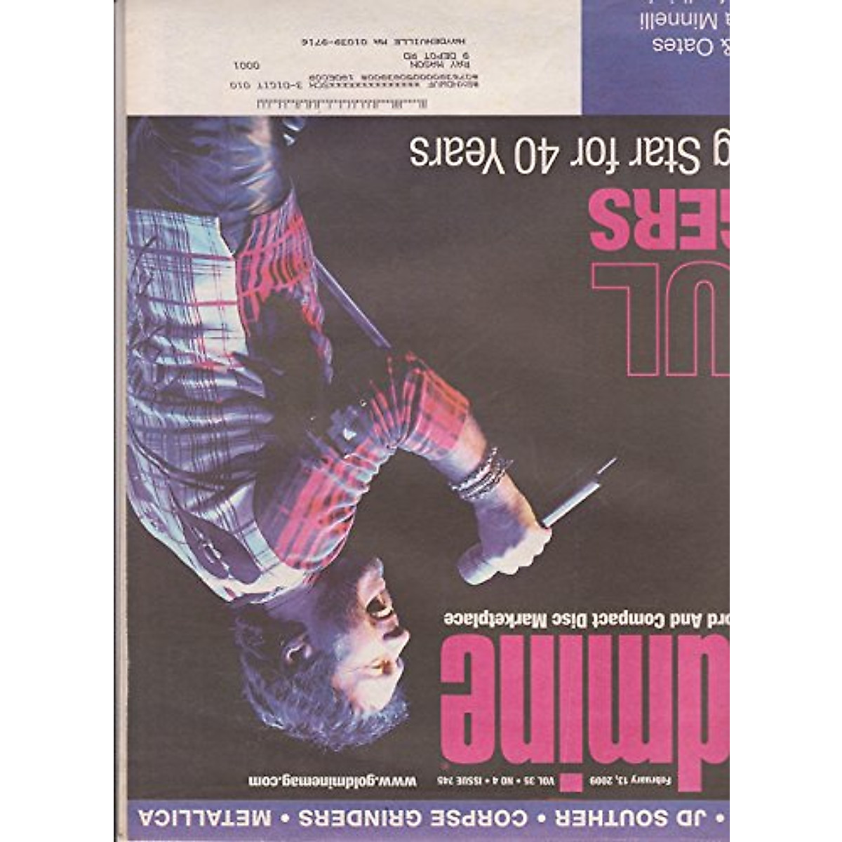 Paul Rodgers Goldmine magazine february 13 2009 JD Souther Metallica Corspe Grinders