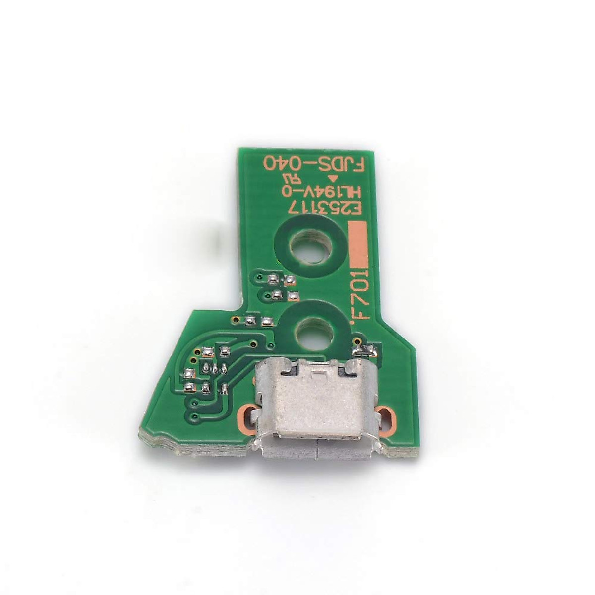 Replacement USB 12pin Charging Port Socket Triangle Board Charger PCB Board with 12pin Flex Ribbon Cable for Playstation 4 JDS-040 PS4 040 Controller