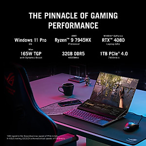 ASUS ROG Zephyrus Duo 16 (2022) Gaming Laptop, 16” Mini LED 240Hz/3ms, QHD 16:10 Display, 100% DCI-P3, NVIDIA GeForce RTX 4090, AMD Ryzen 9 7945HX, 32GB DDR5, 2TB SSD, Windows 11 Pro, GX650PY-XS97