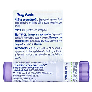 Boiron Arnica Montana 200Ck for Muscle Pain, Stiffness, Swelling from Injuries & Bruises - 80 Pellets