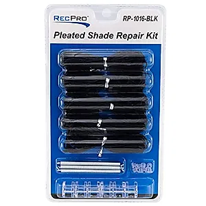 RecPro RV Pleated Shade Repair Kit | Black | Window Shade Restringing Kit