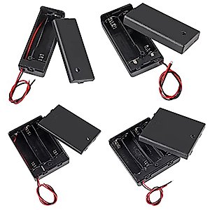 ACEIRMC AA Battery Holder with Switch and Cover: Single AA Battery Holder with Cover, 2 AA Battery Holder with Switch, 3 AA Battery Holder, 4 AA Battery Holder with Leads and Wires