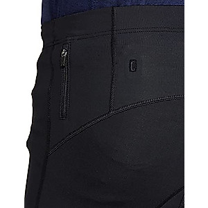 2XU Men's Light Speed Compression Tights - Lightweight & Flexible Support for Improved Running Performance - Black/Gold Reflective - Size Medium