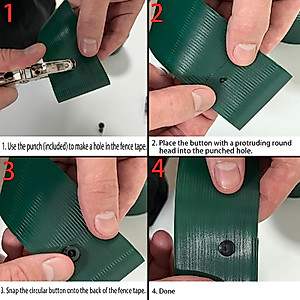 Qlvily Chain Link Fence Privacy Tape, 246ft x 0.15ft Chain Link Fence Slats, Fence Covering Privacy, Black (200PCS Button + Puncher Included)