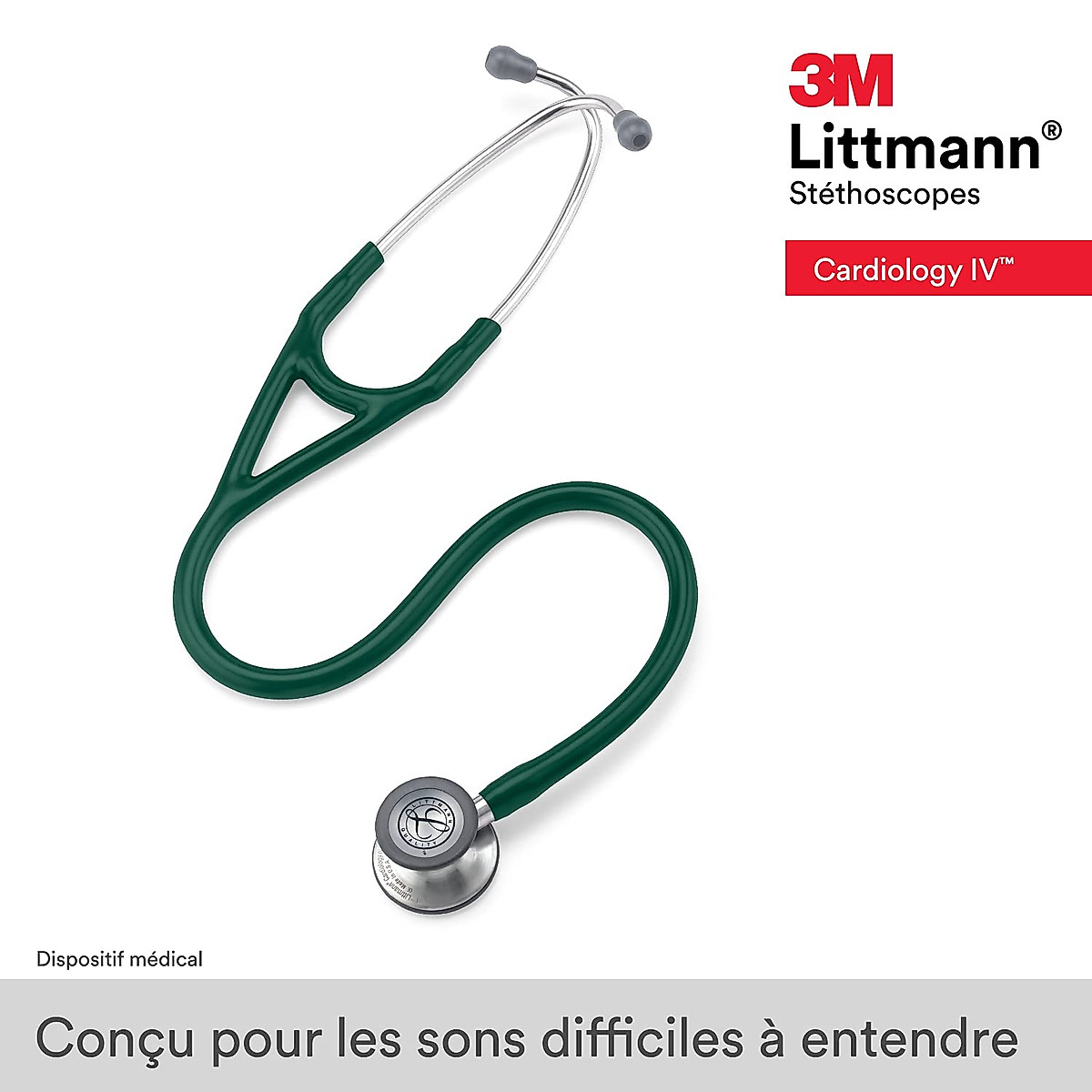 3M Littmann Cardiology IvTM 27"; Stethoscope Hunter Green