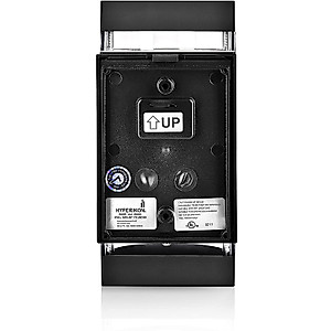 Hyperikon LED Porch Sconce Light, 12W Cylinder, Modern Outdoor Wall Lamp, 4000K Daylight, Black, Photocell, UL, 2 Pack