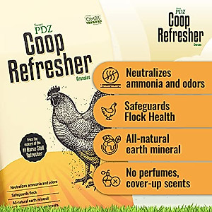 Sweet PDZ - Coop Refresher - Zeolite Odor Eliminator - Essential Chicken Coop Accessory - 10 lbs
