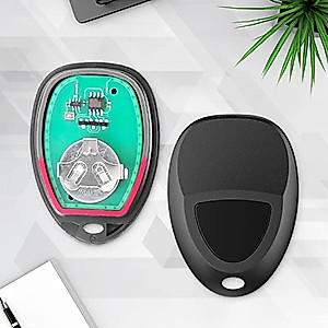 Car Key Fob Keyless Entry Remote fits 2007-2014 Chevy Tahoe Suburban, 2007-2014 GMC Yukon, Cadillac Escalade OUC60270, OUC60221, Set of 2