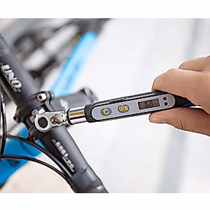 Summit Tools Bit-Head Digital Torque Wrench, 1/4 inch Drive Adopter, 0.221-4.424 ft-lbs Range, Measure Peak Torque, Compact Size, Calibrated (BMS2-006CN-S)