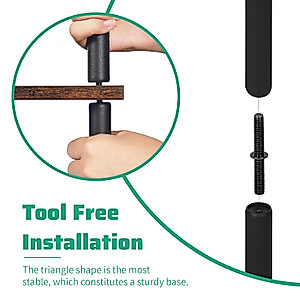 MOFAIN Side Table 3-Tier Small End Table for Small Spaces Storage Accent Table Night Stand for Living Room Bedroom Couch(Rustic Brown)