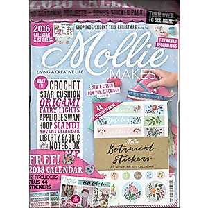 MOLLIE MAKES MAGAZINE, LIVING A CREATIVE LIFE ISSUE # 85 FREE GIFT INCLUDED (PLEASE NOTE: ALL THESE MAGAZINES ARE PET & SMOKE FREE MAGAZINES. NO ADDRESS LABEL. (SINGLE ISSUE MAGAZINE)