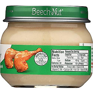 Beech-Nut Classics Stage 1 Baby Food, Turkey/Broth, 2.5 oz