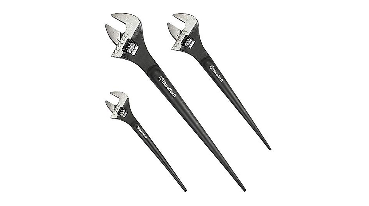 DURATECH Adjustable Spud Wrench Set - 3-Piece