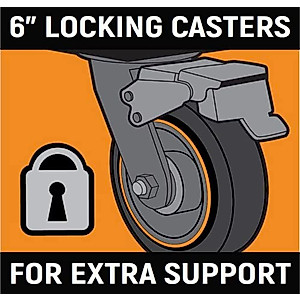 GEARWRENCH 42" 11 Drawer Mobile Work Station, Black & Orange - 83169