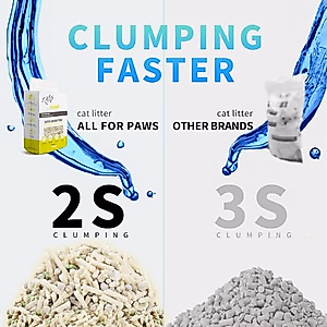 All For Paws Mixed Cat Litter - Formula Upgrade | Enhanced Performance | 2 Bags Flushable 5-in-1 Cat Litter | Natural Tofu Cat Litter (1 Pack)