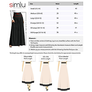 Black Polka Dot Skirts for Women Ankle Length Skirt Casual Long Skirt High Waisted Maxi Skirt Reg and Plus Size Skirt Long Skirt (Size Medium, Black Polka Dot)