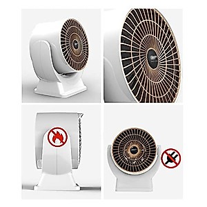 Outdoor Garden Heater Small Space Silent Heater Fan Ceramic Electric Heater Fast Heating Desk Heater with Overheat Tip-Over Protection Safe for Floor Office Home Patio Heater (Colo