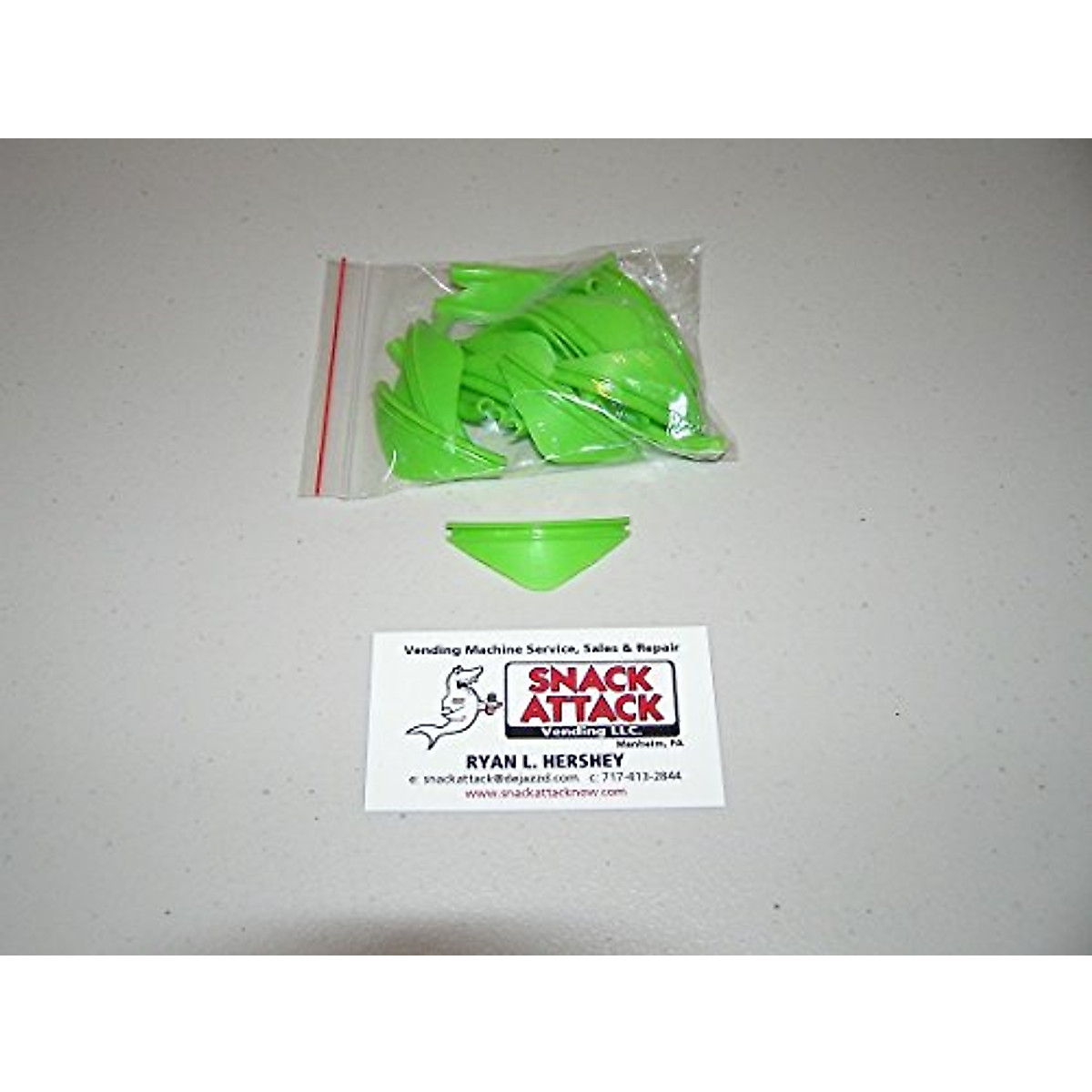 (25) Snack Vending Machine Universal Coil Pushers (Green) - AP,Rowe,USI,National,AMS