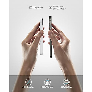 Charmast Portable Charger, USB C Battery Pack, 3A Fast Charging 10400mAh Power Bank LED Display, Slim Portable Phone Battery Charger for iPhone 13 12 11 X 8 7 Samsung S21 S20 Google LG OnePlus iPad