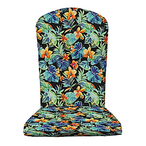 RSH DECOR: Foam Adirondack Chair Cushion | 48” x 20” x 2” | All-Weather Spun Fabric | Water and Fade-Resistant | Outdoor Cushion for Patio Furniture | Beachcrest Caviar