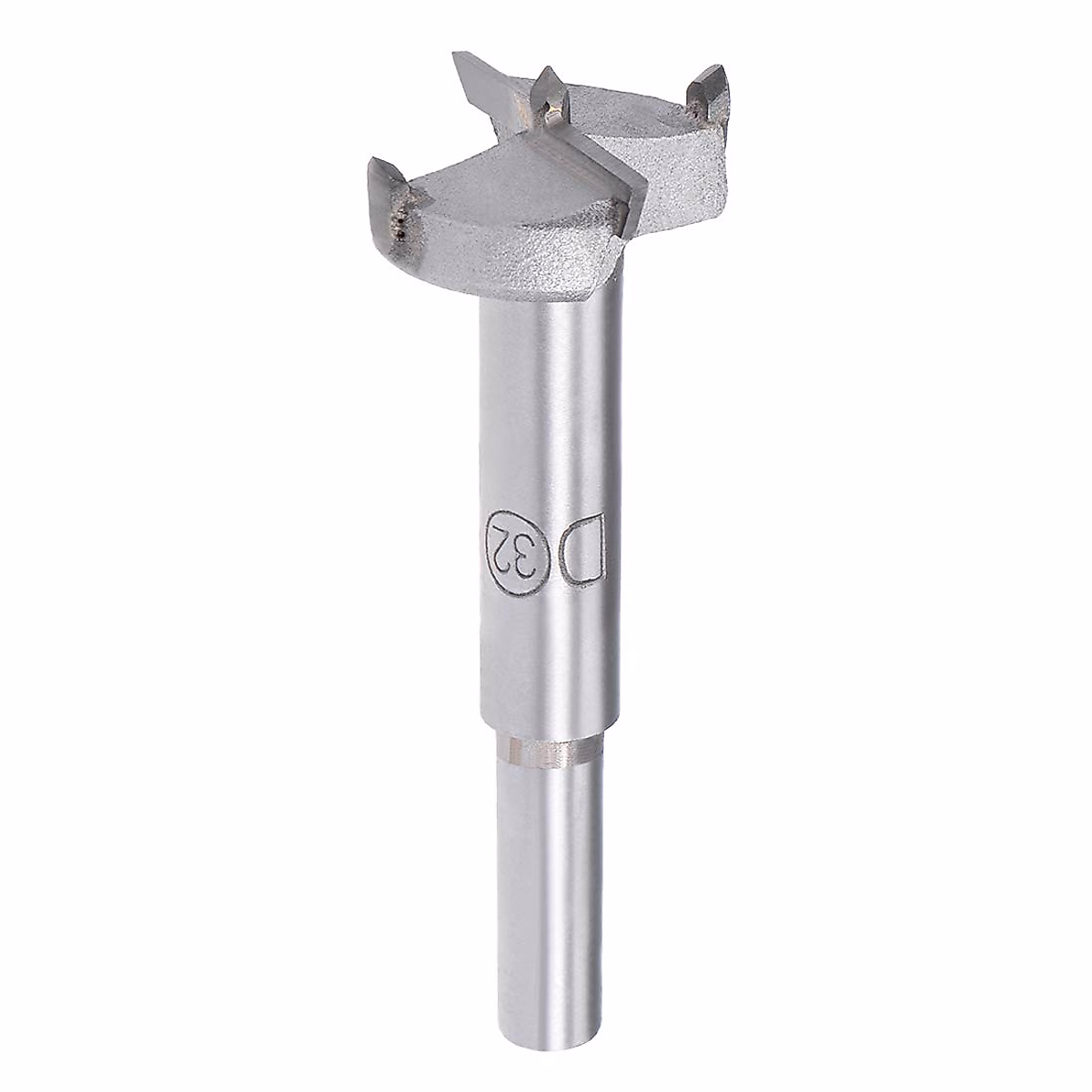 uxcell Forstner Drill Bits 32mm, Tungsten Carbide Wood Hole Saw Auger Opener, Woodworking Hinge Hole Drilling Boring Bit Cutter (Gray)