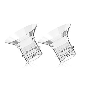 MomMed Flange Inserts 19mm for MomMed/Momcozy/Tsrete 24mm Breast Shields/Flange, 19mm Flange to Reduce 24mm Nipple Tunnel Down to 19 mm, 2Pack